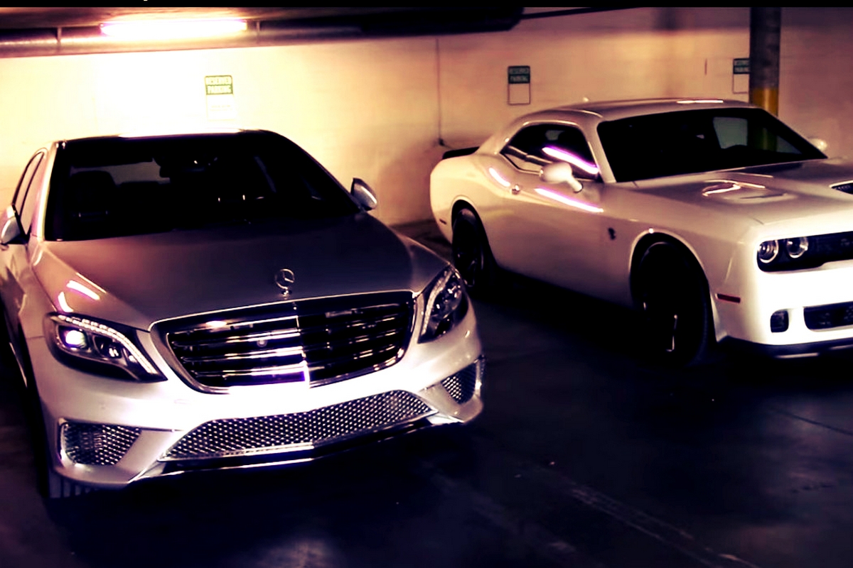 Mercedes S 65 AMG Dodge Challenger Hellcat